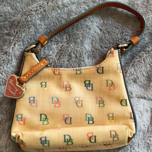 Dooney & Bourke | Bags | Dooney Bourke Itsy Bitsy Ivory Multicolor Sig ...